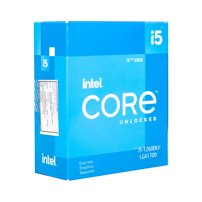 CPU Intel Core i5-12600KF (3.7GHz turbo up to 4.9Ghz, 10 nhân 16 luồng ...