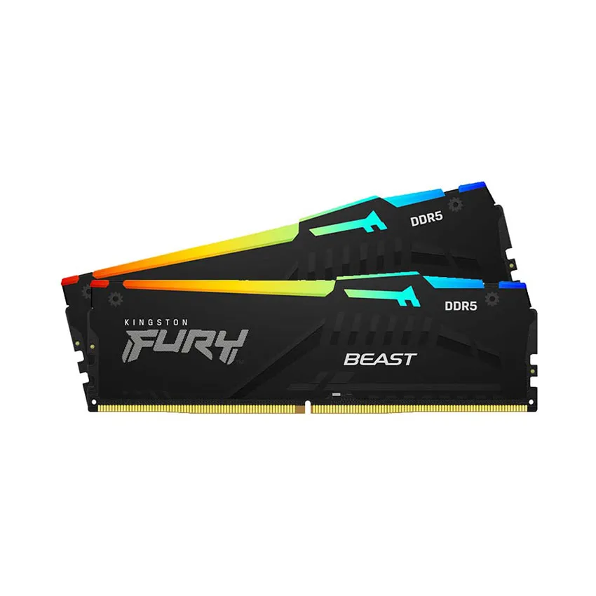 Ram Desktop Kingston Fury Beast RGB XMP (KF564C32BBAK2-32) 32GB (2x ...